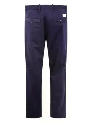 NINE:INTHE:MORNING Button-fastening Cotton Trousers - Blue
