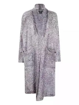 Avant Toi Metallic-threaded Cardigan Coat