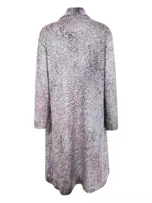 Avant Toi Metallic-threaded Cardigan Coat