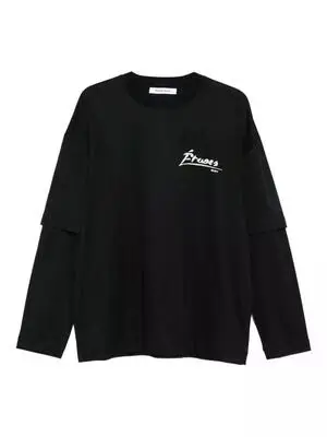 Études Studio Double-sleeves Cotton T-shirt