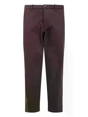 NINE:INTHE:MORNING Button-fastening Cotton Trousers - Brown