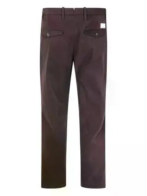 NINE:INTHE:MORNING Button-fastening Cotton Trousers - Brown