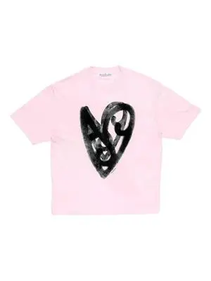 Acne Studios Heart-print T-shirt - Pink