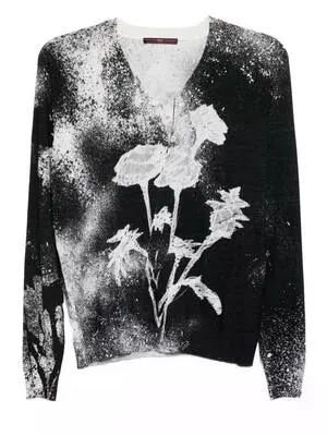 High Amuse Printed Top - Black