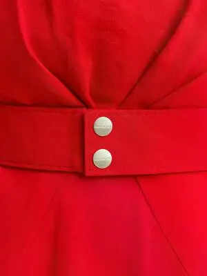 16Arlington Aeta Strapless Belted Maxi Dress - Red