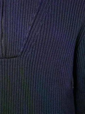 FILIPPO DE LAURENTIIS High-neck Wool Sweater - Blue
