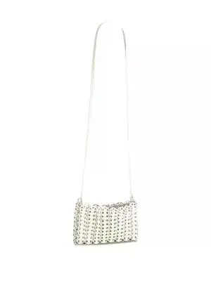 Rabanne 1969 Metallic-link Cross Body Bag - Silver