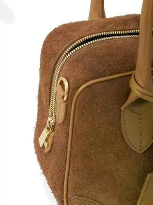 GOLDEN GOOSE Vita Zip-top Leather Tote Bag - Brown