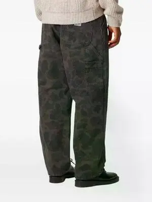 Carhartt Work In Progress Cotton Camouflage Trousers - Brown