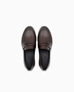 Giorgio Armani Classic Penny Loafers - Brown