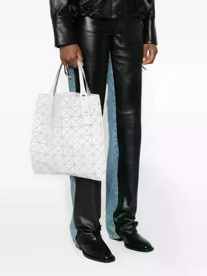 Issey Miyake Prism Plus Geometric-pattern Tote Bag - Grey