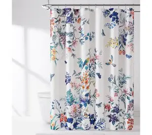 LUSH DECOR Fantasia Shower Curtain Teal/blue Si Ngle 72x72 - One-color