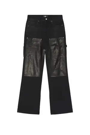 Amiri Embossed Croc Carpenter Jean