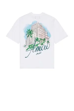 Amiri Hotel Oversized Tee - White