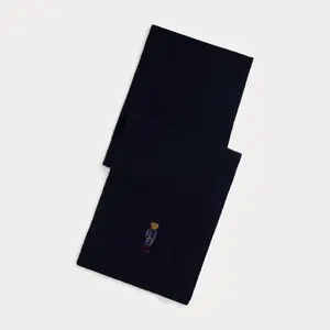 Ralph Lauren Polo Bear Knit Scarf - Hunter Navy
