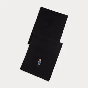 Ralph Lauren Polo Bear Knit Scarf Polo Black