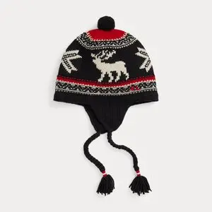 Ralph Lauren Reindeer Wool-blend Earflap Hat
