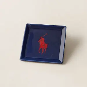 Ralph Lauren Polo Icon Trinket Tray - Navy/red