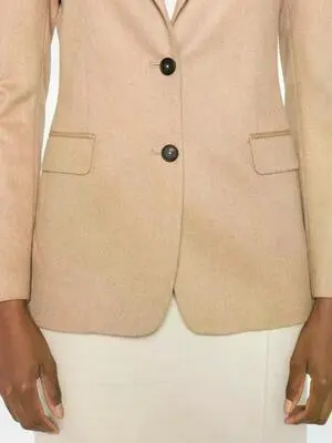 Tagliatore Camel Hair Single-breasted Blazer