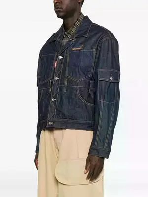 Dsquared2 Panelled Denim Multi-pocket Jacket