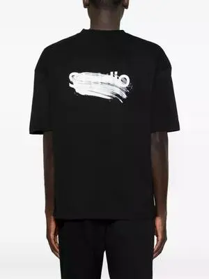 Études Studio Smudged-logo Organic Cotton T-shirt