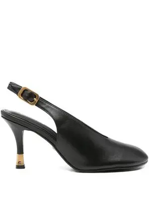 Lola Cruz Leather Slingback Pumps