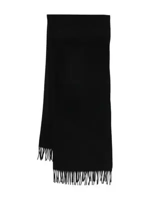 ÉTUDES STUDIO Fringed Wool Scarf - Black