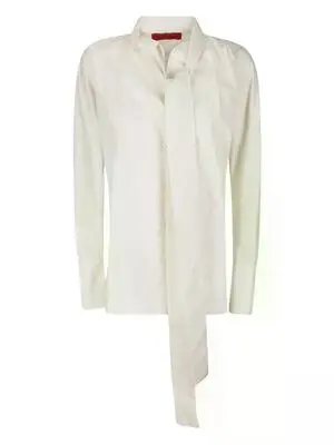 THELATEST Tie-neck Cotton Shirt