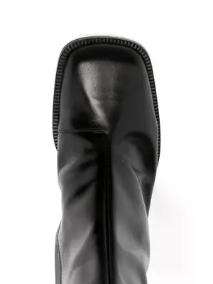 NODALETO Zip-detail Leather Boots