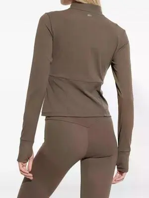 RETHINKIT STUDIOS High-neck Half-zip Top - Brown