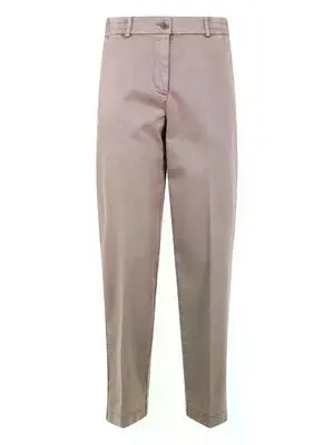 Seventy Elastic-waistband Cotton Trousers - Neutrals
