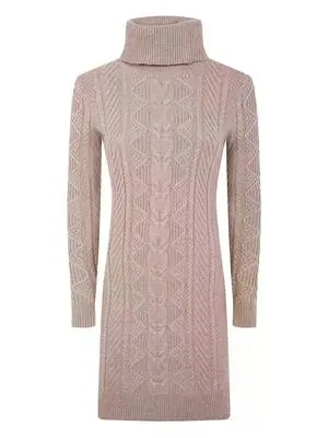 Ralph Lauren Cable-knit Turtleneck Mini Dress