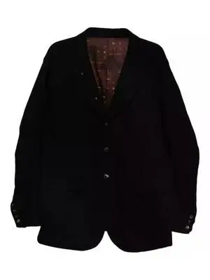 DEVOA Button-embellished Wool Blazer