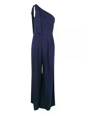 Ralph Lauren One-shoulder Bow Jumpsuit - Blue