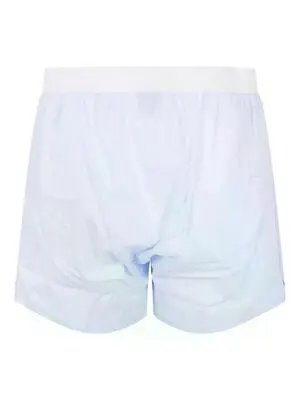 TOM FORD Striped-pattern Cotton Boxer Shorts - Blue