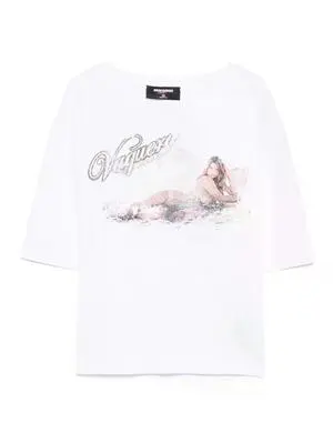 Dsquared2 Graphic-print Cotton Top