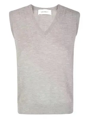LISA YANG Lauri V-neck Top - Neutrals