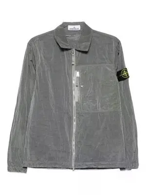 Stone Island Zip-fastening Patch-pocket Shirt Jacket