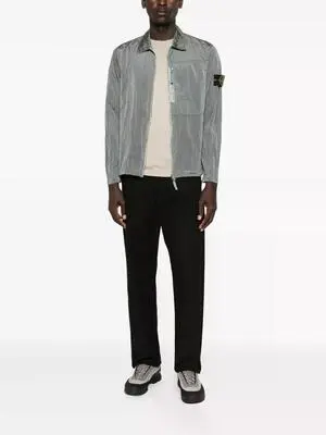 Stone Island Zip-fastening Patch-pocket Shirt Jacket