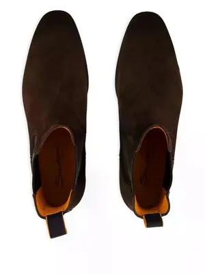 Santoni Archer Suede Chelsea Boots