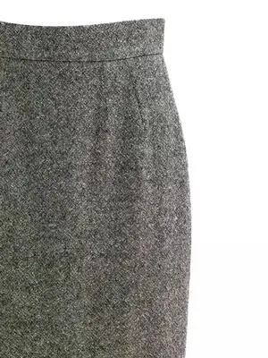 Dolce & Gabbana Textured Midi Skirt - Grey