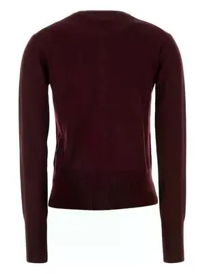 VIVIENNE WESTWOOD Orb-embellished Virgin Wool Cardigan - Red