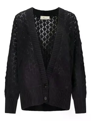 Blumarine Open-knit Buttoned Cardigan