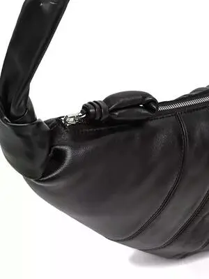 LEMAIRE Medium Croissant Bag In Leather - Black