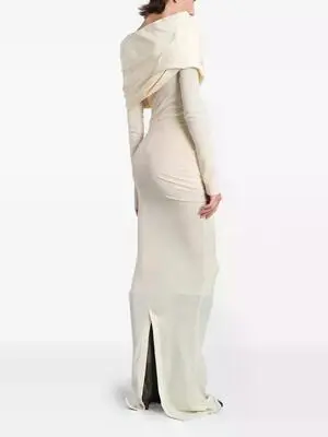 ENTIRE STUDIOS Draped Cowl-neck Maxi Dress
