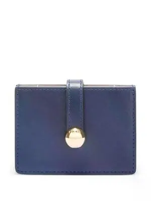 Furla Leather Snap-button Cardholder - Blue
