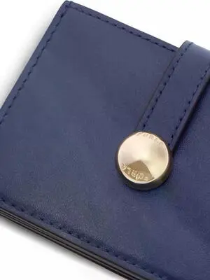 Furla Leather Snap-button Cardholder - Blue