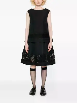 Marni Embellished Cotton Flared Skirt