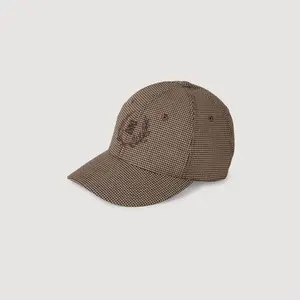 Sandro Houndstooth Print Cap