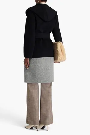JOSEPH Reversible Wool-felt Coat With Detachable Waist Tie